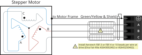 Three Phase Stepper Motor Connections